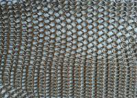 China Antique Brass Chain Mail Ring Mesh Curtain Facade Architectural Decoration for sale
