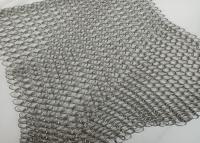 China SS316 HDG PVD Metal Stainless Steel Ring Mesh Plain Woven For Exhibition Halls for sale