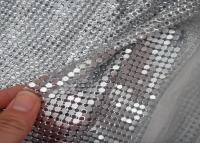 China Stainless Steel Oilproof 7mm Metal Sequin Fabric Exterior And Interior for sale