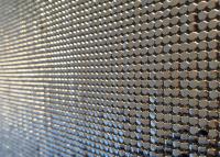 China Stainless Steel Oilproof 7mm Metal Sequin Fabric Exterior And Interior for sale