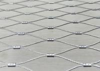 China Braided Stainless Steel Wire Rope Mesh 210x210mm 7x19 Cable Structure for sale