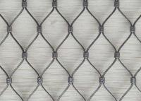 China Braided Stainless Steel Wire Rope Mesh 210x210mm 7x19 Cable Structure for sale