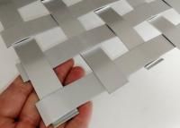 China Fireproof 12m X 4m Architectural Woven Mesh Aluminum Flat Metal Panels for sale