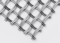 China Circular Mesh Shape Helical Stainless Steel Crimped Wire Mesh For Partitions for sale