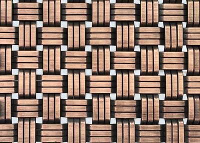 China Antique Brass Stainless Steel Architectural Metal Mesh 1.8mm For Facade Cladding for sale