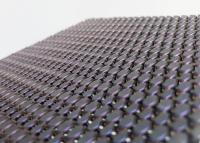 China Black Color Plating Stainless Steel Architectural Mesh Woven Wire For Facade Cladding for sale