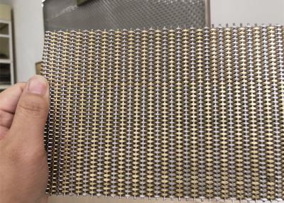 China Stainless Steel Woven 3.2mm Architectural Metal Mesh For Building Cladding for sale