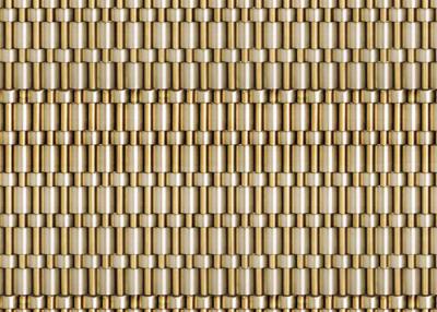 China 0% Opening Architectural Metal Mesh Copper Wire Decorative Panel For Elevator Wall for sale