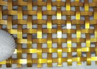 China Stainless Steel 2.5mm Decorative Woven Wire Mesh Panels For Cabinet for sale