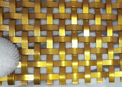 China Stainless Steel 2.5mm Decorative Woven Wire Mesh Panels For Cabinet for sale