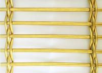 China PVD Decorative Woven Mesh Golden Rigid Stainless For Railing for sale