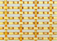 China Golden Stainless Steel Architectural Mesh Decorative Woven Wire For Space Dividers for sale