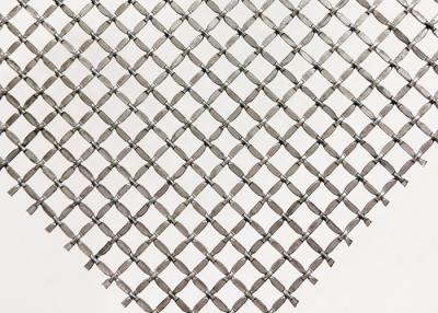 China 301 Stainless Steel Crimped Wire Mesh Square Woven Metal Abrasion Resistance for sale