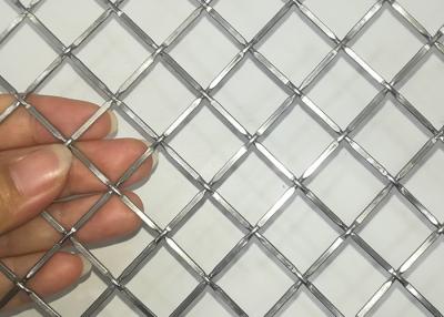 China Interior 316l Stainless Steel Wire Mesh Crimps Woven Metal Building Facade using for sale
