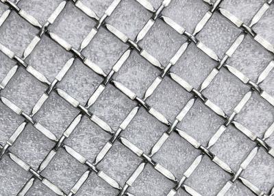 China Metal Decoration Ss302 Lock Crimp Wire Mesh Alkali Resistance For Ceiling And Gate for sale