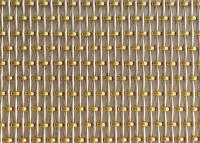 China 3.2mm Brass Bead Decoration Lock Crimp Wire Mesh Woven Stairs Railing for sale