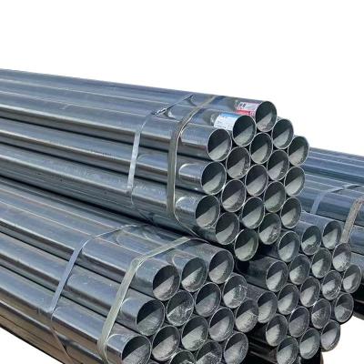 China Shandong Lubao Round Section Shape Welded Galvanized Carbon Steel Pipe with Q195/Q235/Q345 Grade and Long Straight Design for sale