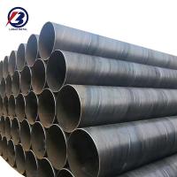 China Chemical Fertilizer Pipe High Pressure ASTM Underground Shelter SSAW Spiral Welded Pipe with Black Surface for sale