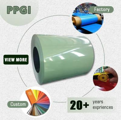 China 0.48mm Color Coated gi Steel Coil PPGI in Coil RAL 1013 1015 PPGI Coils Prepainted Galvanized Sheet for Small Tools for sale