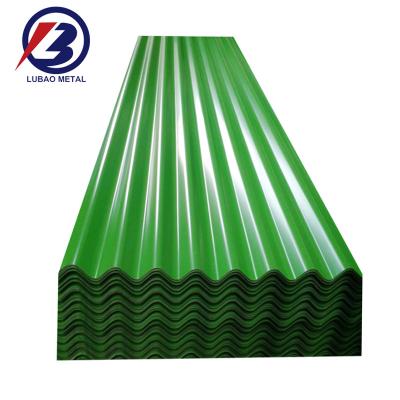 China Decoiling Service Colored Galvanized Corrugated Steel Roofing Sheet for Special Construction for sale