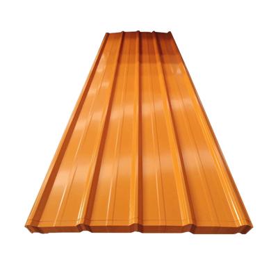 China 0.12mm 0.3mm 0.5mm PPGI Ral Color Coated Prepainted Galvanized Corrugated Roof Sheet with Regular Spangle Full Hard for sale