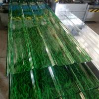 China Metal Building Materials Prepainted Galvanized Steel Tile 1219mm Width G550 Zinc Coating Corrugated Color Steel Roofing Sheet for sale
