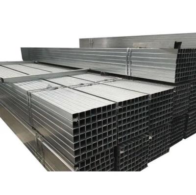 China JIS Standard AISI q235 erw welded gi lubao galvanised steel round and square pipe 50mmx50mmx2.5mm thickness for Machinery for sale