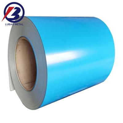 China Smooth Surface RAL9016 RAL5015 Color Coated Steel Coil Ppgi RAL1002 Galvanized Sheet Coil for Rolling Shutter Door for sale