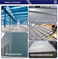 China Z30-Z40 Coating Dx52d Steel Roof Panel Color PPGI Corrugated Steel Roof Panel 0.1mm 0.2mm 0.3mm at for Roofing Material for sale