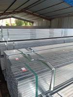 China Regular Spangle Z20 Q235 Q345 Low Carbon Pre-coated Galvanized Square Tube for Customers Samples Color at Affordable for sale