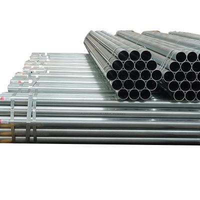 China Non-Alloy Punching Processing Service GI Round Steel Pipe for Construction and Zinc Coating Steel Round Tube for sale
