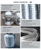 China Galvanized ASTM 0.2mm 0.3mm Z275 High Carbon Steel Hot-Dip Wire with Customize Diameter for sale