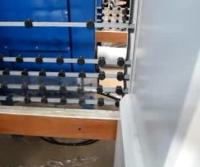 China CE Certified Vertical Glass Sand Blasting Machine 2500mm Height 26 M²/H Output for sale
