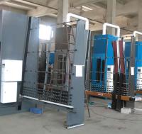 China CE Certified Vertical Glass Sand Blasting Machine 2500mm Height 26 M²/H Output for sale