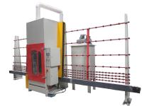 China CE Certified 5-Gun Vertical Automatic Glass Sandblasting Machine for Glass Processing for sale