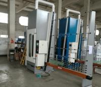China Full Automatic Glass Sandblasting Machine 1600mm Height 3.5kw for Shower Safety Glass for sale