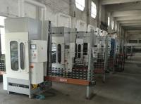 China Full Automatic Glass Sandblasting Machine 1600mm Height 3.5kw for Shower Safety Glass for sale