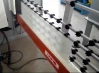 China Full Automatic Glass Sandblasting Machine 1600mm Height 3.5kw for Shower Safety Glass for sale