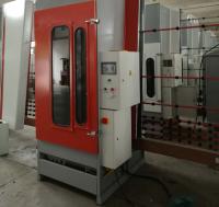 China PLC Control System Vertical Glass Sandblaster Machine for Frosting and Sand Blasting Glass for sale