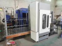 China Fully Automatic Flat Sandblasting Glass Marking Machine 1500mm Height 3.5kW for sale