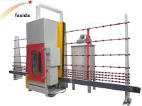 China Fully Automatic Flat Sandblasting Glass Marking Machine 1500mm Height 3.5kW for sale