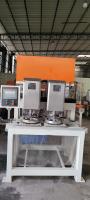 China Horizontal Glass Automatic Double Head Drilling Machine PLC Control 380V 2.2KW for Gas Stove Glass for sale