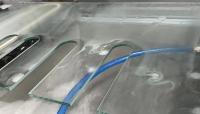 China CNC Glass Door Window Milling Grinding Machine 7.5KW 600Kgs for Shower Room Sliding Door Processing for sale