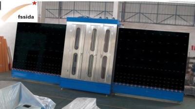 China 1500 Flat Glass Cleaning Drying Vertical Glass Washing Machine with PDA Certification for sale