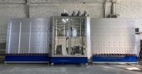 China Custom Vertical Glass Washing Machine 2500mm Flat Glass Cleaning Processing 19kW for sale