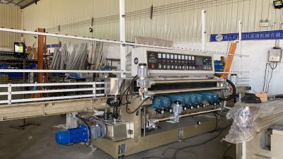 China 6800x1300x2600mm Economical Vertical Glass Straight Line Beveling Machine 9 Motors for sale