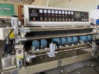 China 6800x1300x2600mm Economical Vertical Glass Straight Line Beveling Machine 9 Motors for sale