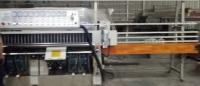 China 10 Spindle Straight Line Glass Beveling Machine 0.6-8.0m/min 3-20mm Glass Thickness for sale