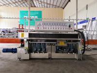 China 10 Spindle Straight Line Glass Beveling Machine 0.6-8.0m/min 3-20mm Glass Thickness for sale