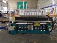 China 10 Spindle Straight Line Glass Beveling Machine 0.6-8.0m/min 3-20mm Glass Thickness for sale